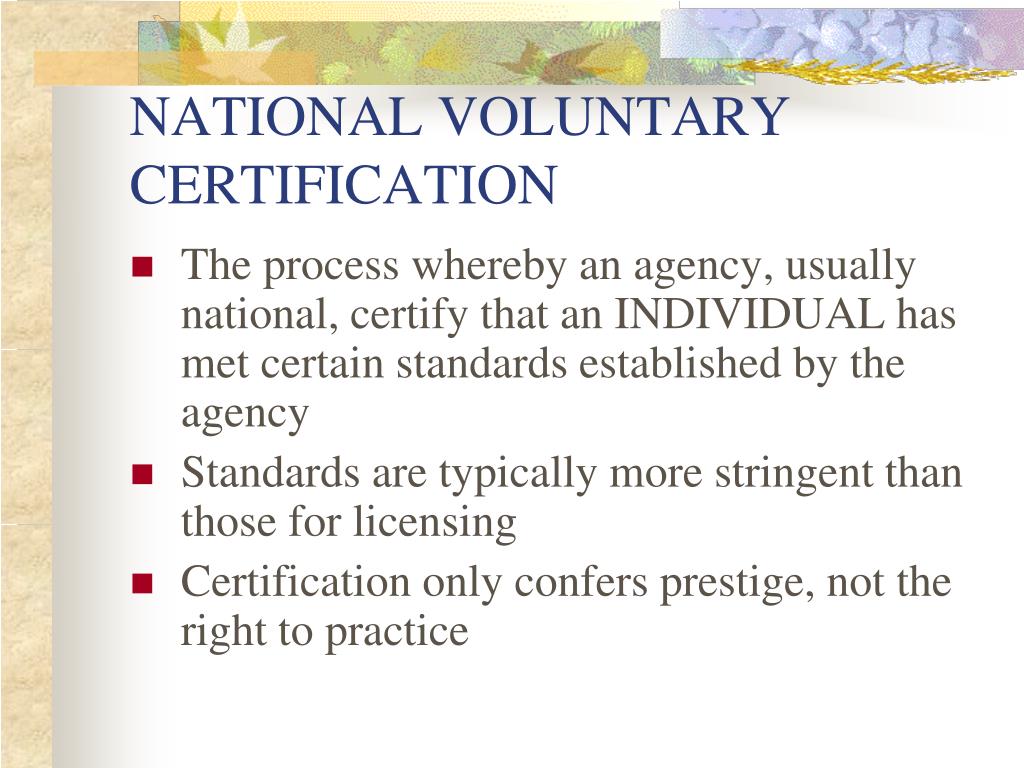 PPT - PROFESSIONAL ISSUES IN COUNSELING- CERTIFICATION, ACCREDITATION ...