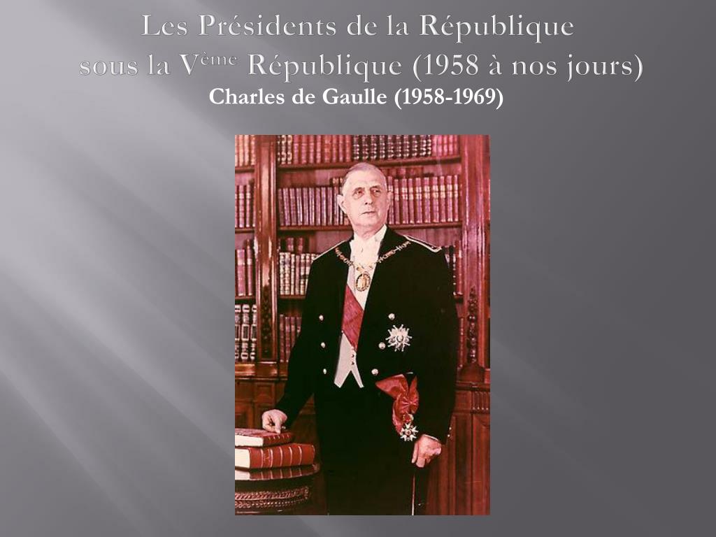 PPT - Les Présidents de la République sous la IV ème République (1946 ...