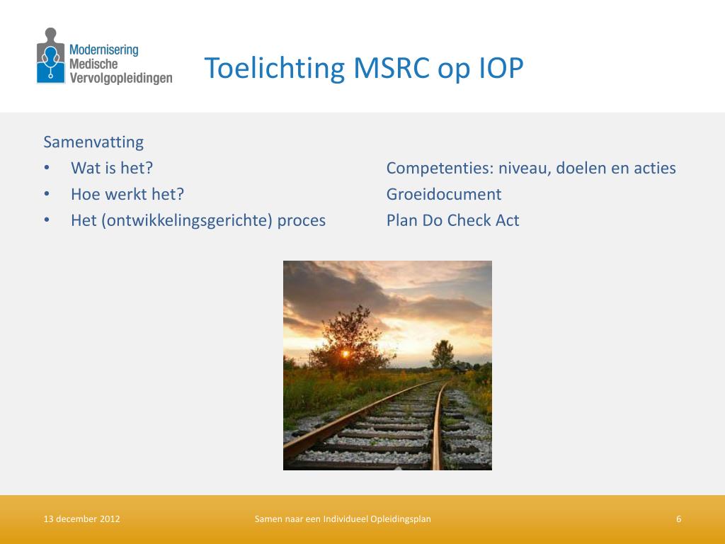 PPT - Samen naar een individueel opleidingsplan (IOP) PowerPoint ...