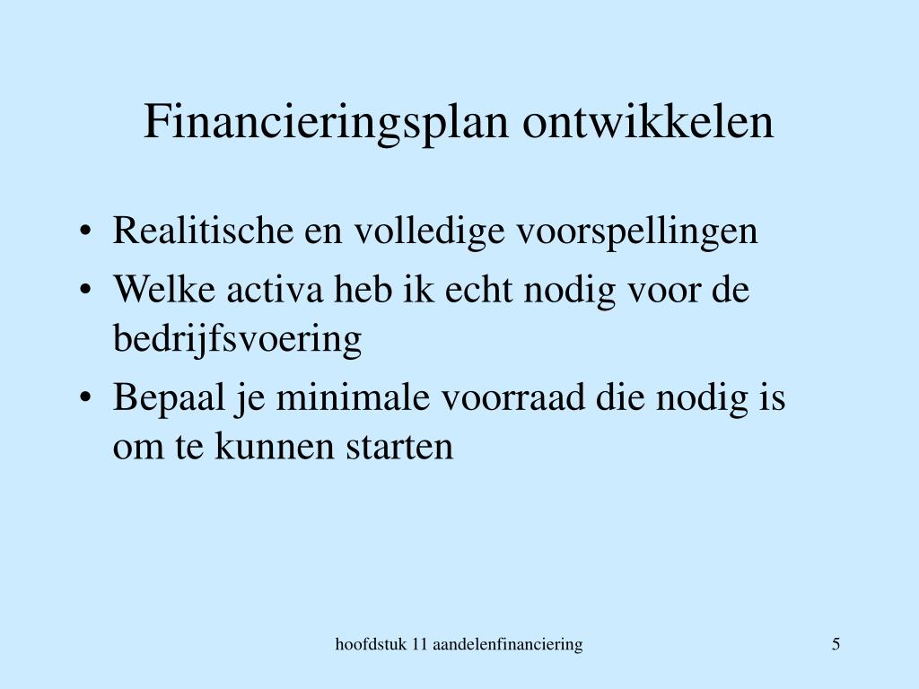 PPT - Hoofdstuk 11 E xterne financieringsbronnen: aandelen PowerPoint ...