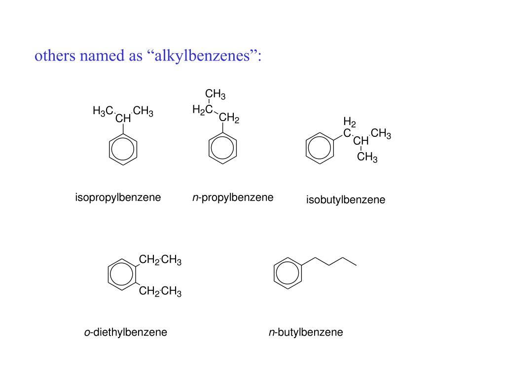PPT - Arenes : compounds containing both aliphatic and aromatic parts ...