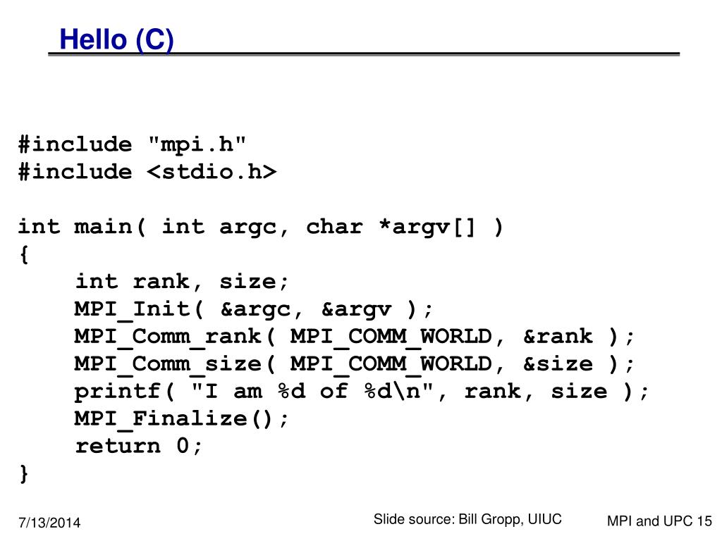 Ppt Distributed Memory Programming In Mpi And Upc Powerpoint Presentation Id1728698