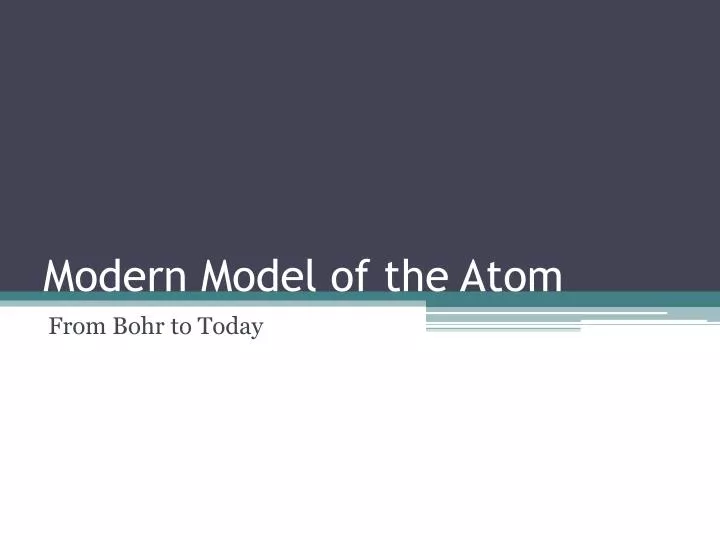 PPT - Modern Model of the Atom PowerPoint Presentation, free download ...