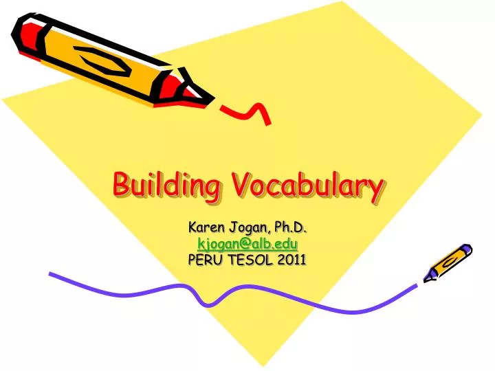 PPT - Building Vocabulary PowerPoint Presentation, free download - ID ...