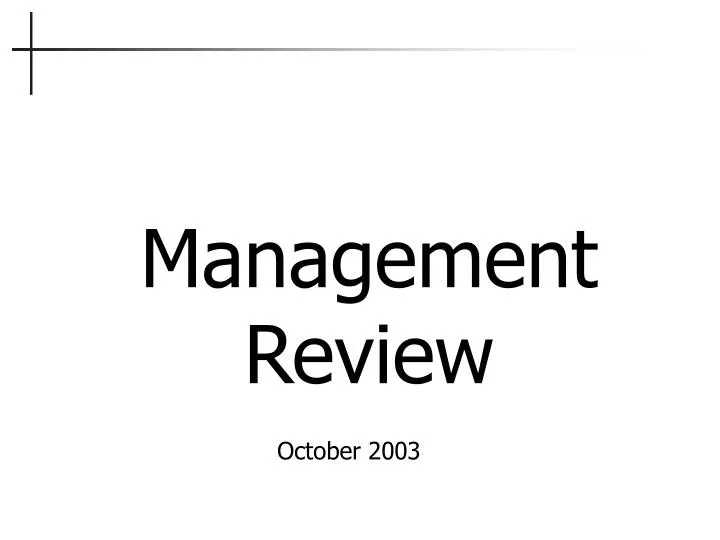 PPT - Management Review PowerPoint Presentation, free download - ID:1729960