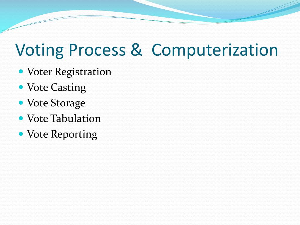 PPT - Poor Design in Computer Voting PowerPoint Presentation, free ...