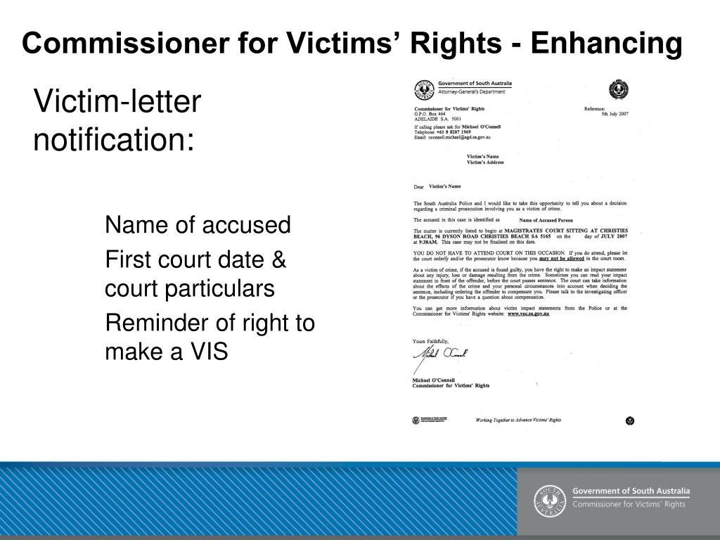 PPT - Victims’ Rights – Why is a Victims’ Rights Commissioner / an ...
