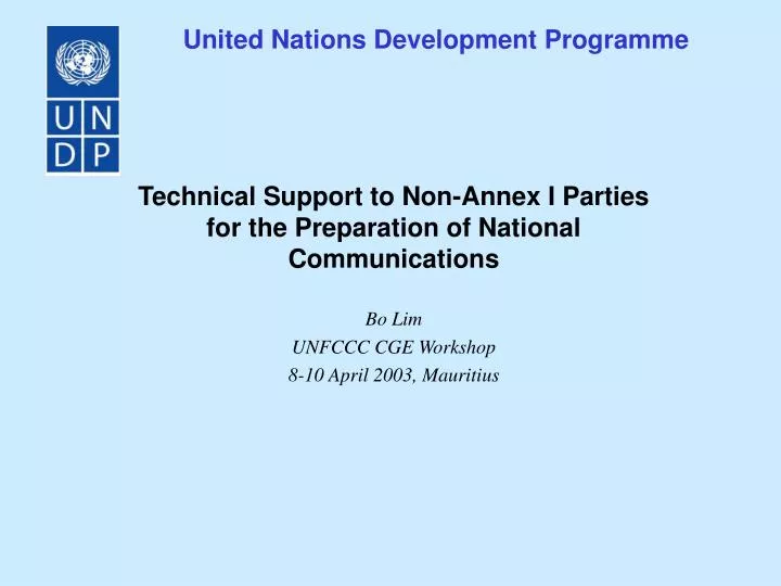 PPT - United Nations Development Programme PowerPoint Presentation ...