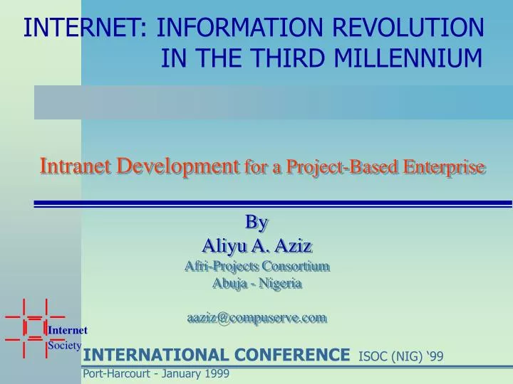 PPT - Intranet Development for a Project-Based Enterprise PowerPoint ...