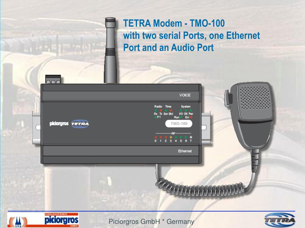 PPT - TETRA Modem TMO-100 April 2013 Funk-Electronic Piciorgros GmbH ...