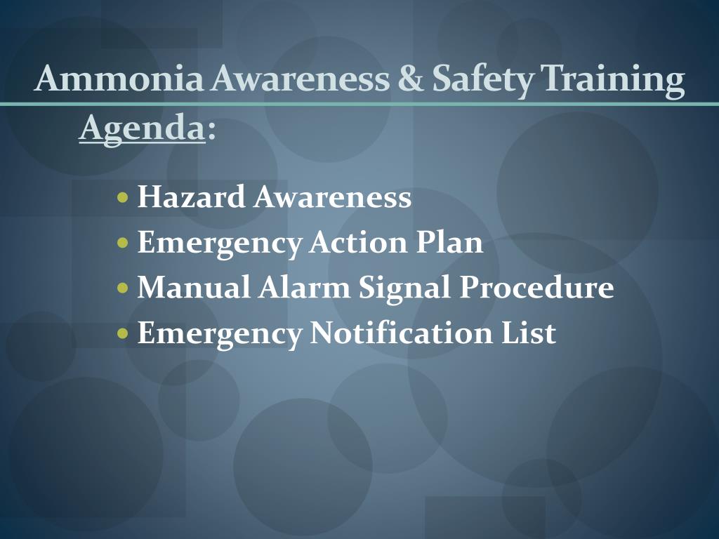 Ppt Ammonia Awareness And Safety Training Powerpoint Presentation Id