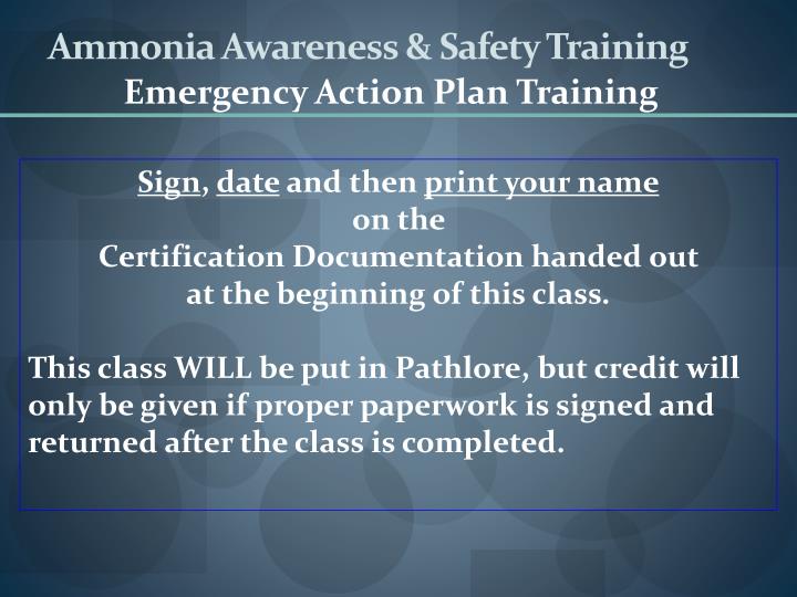 Ppt Ammonia Awareness And Safety Training Powerpoint Presentation Id