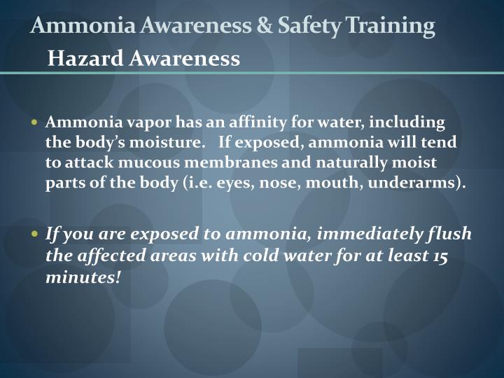 PPT - Ammonia Awareness & Safety Training PowerPoint Presentation - ID ...