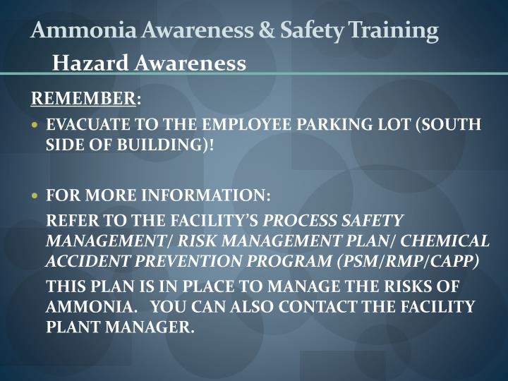 Ppt Ammonia Awareness And Safety Training Powerpoint Presentation Id