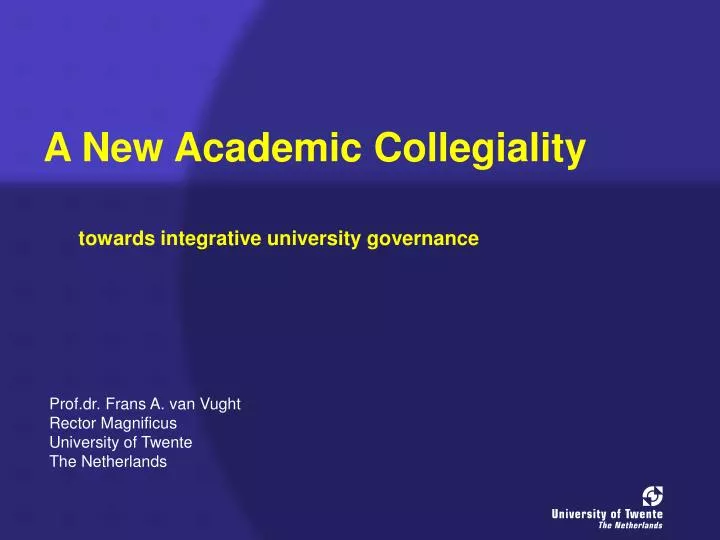 PPT - A New Academic Collegiality PowerPoint Presentation, free ...