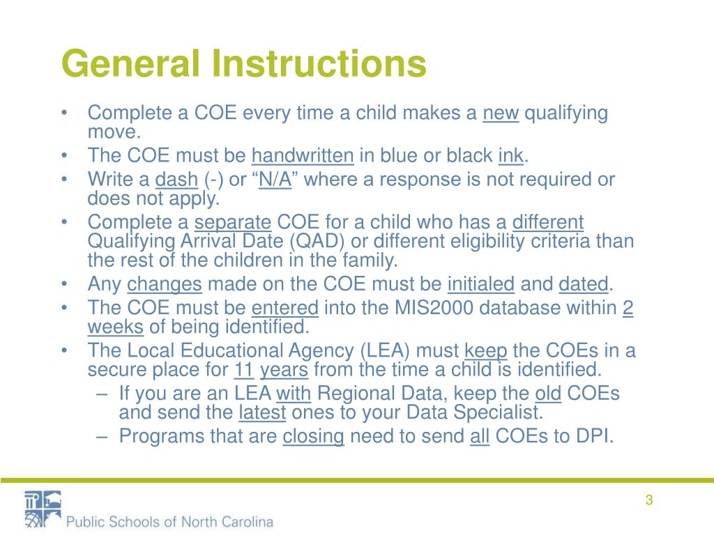 PPT - Migrant Education COE Documentation Guidelines PowerPoint ...