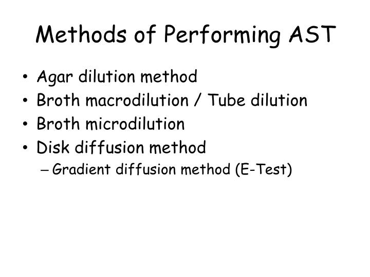 PPT - Antimicrobial Susceptibility Testing (AST) PowerPoint ...