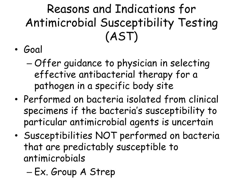 PPT - Antimicrobial Susceptibility Testing (AST) PowerPoint ... PPT - Antimicrobial Susceptibility Testing (AST) PowerPoint ...