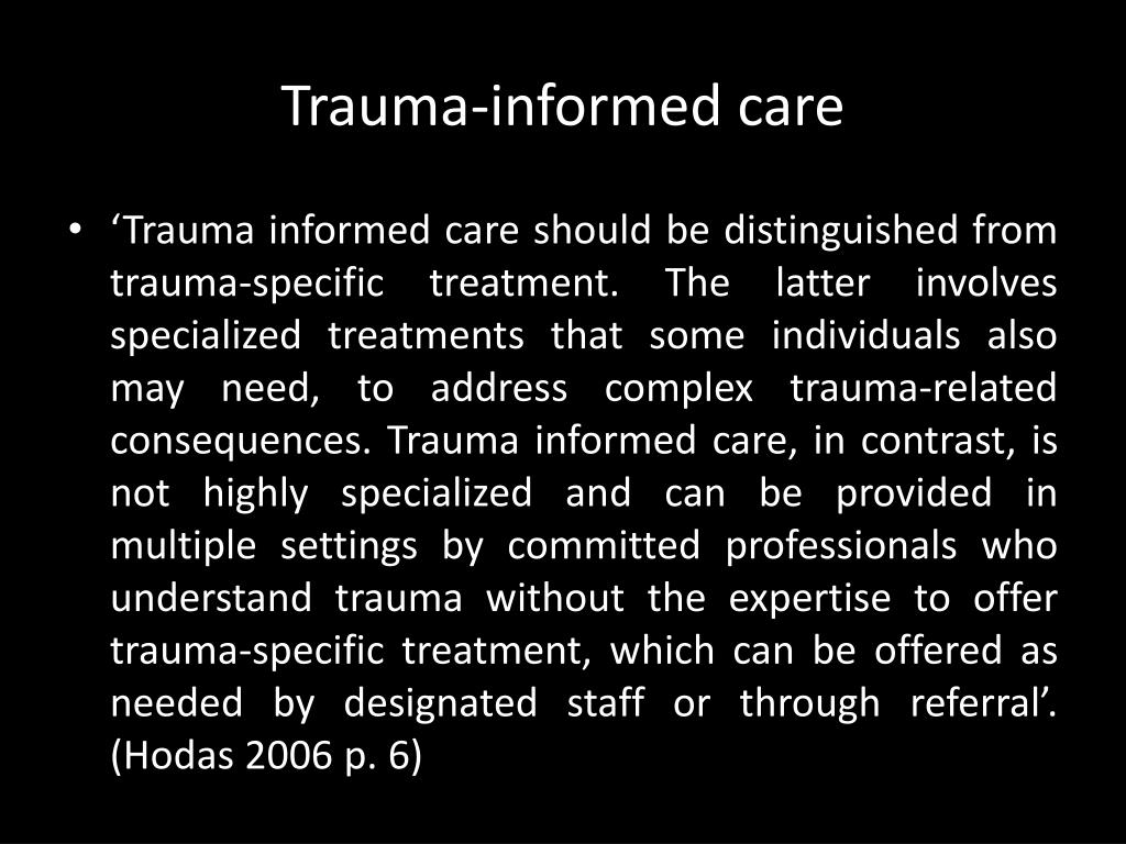 PPT - Trauma-informed social work: Practice and research opportunities ...