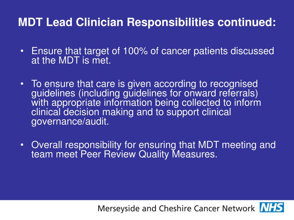 PPT - Trust Cancer Lead Clinician PowerPoint Presentation, free ...