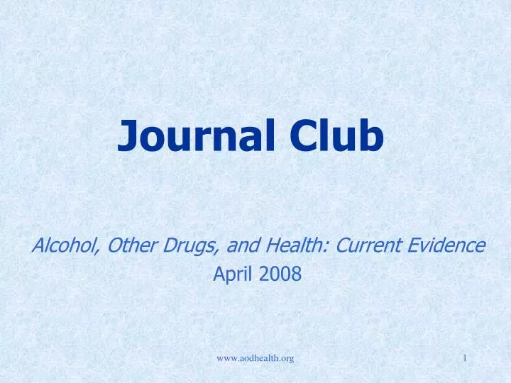 PPT - Journal Club PowerPoint Presentation, free download - ID:1732574