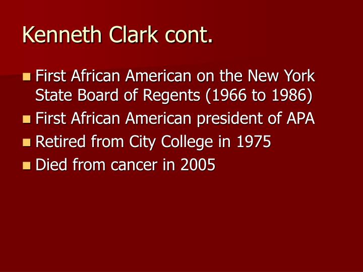 PPT - Kenneth and Mamie Clark PowerPoint Presentation - ID:1732609