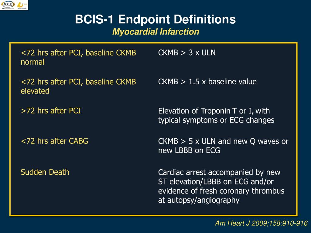 PPT - B alloon-pump assisted C oronary I ntervention S tudy ( BCIS-1 ...