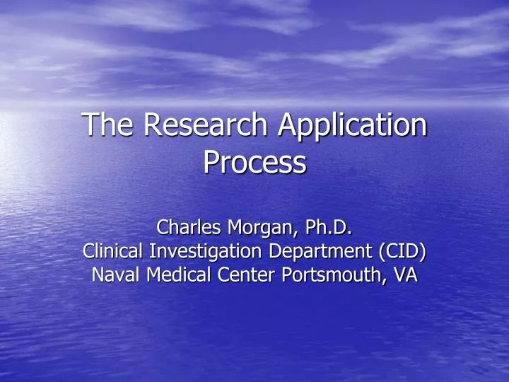 PPT - The Research Application Process PowerPoint Presentation, free ...