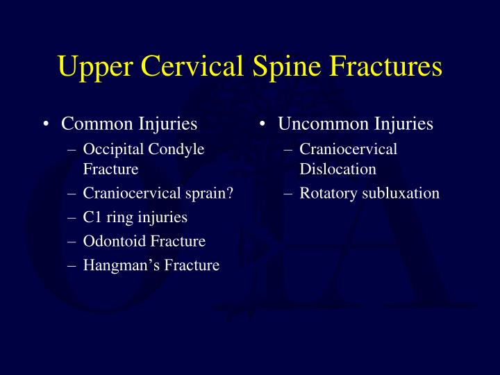 PPT - Upper Cervical Spine Fractures PowerPoint Presentation - ID:1733260