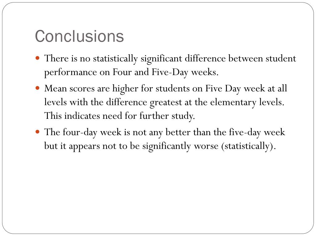 PPT - The Four-Day School Week: Impact on Student Achievement ...
