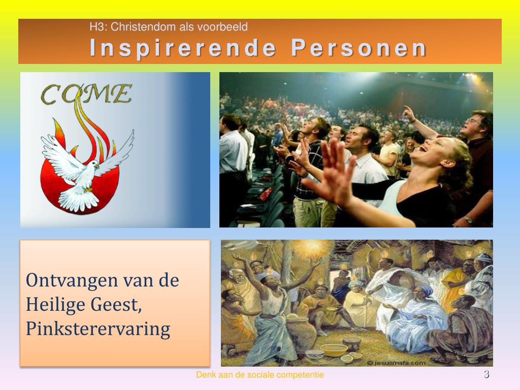 PPT - H3: Christendom als voorbeeld Inspirerende Personen PowerPoint ...