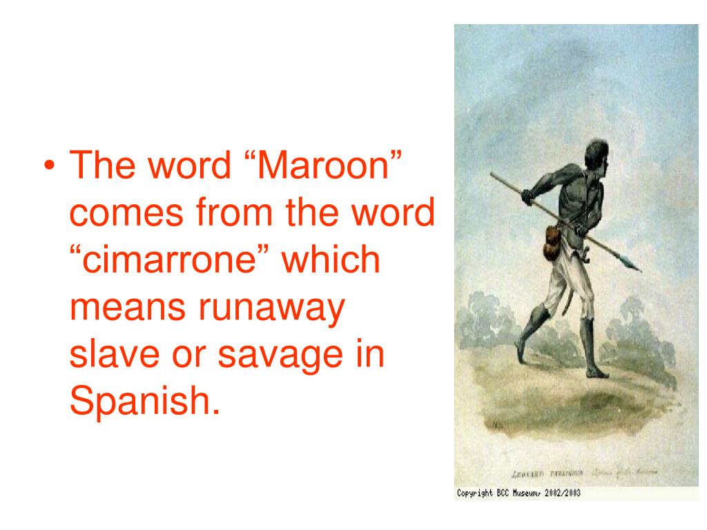 PPT - The Jamaican Maroons Escaped slaves who fought the British rulers ...