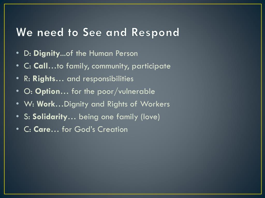 PPT - Theme: Life and Dignity of the Human Person PowerPoint ...