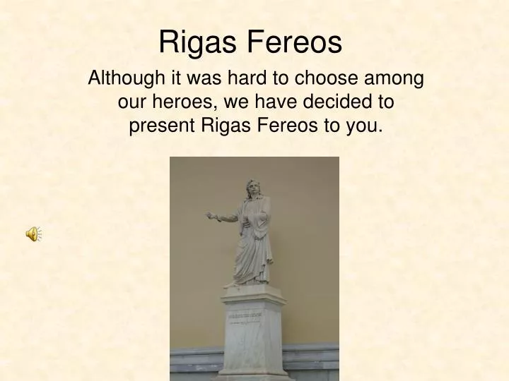 PPT - Rigas Fereos PowerPoint Presentation, free download - ID:1735706
