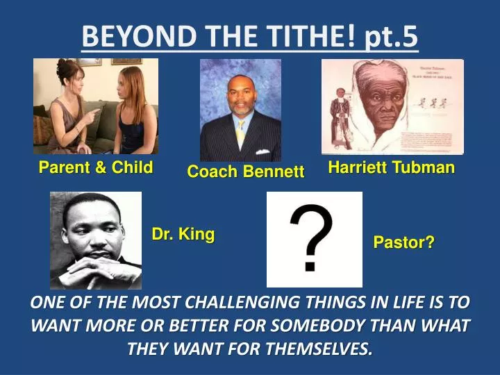 PPT - BEYOND THE TITHE! pt.5 PowerPoint Presentation, free download ...