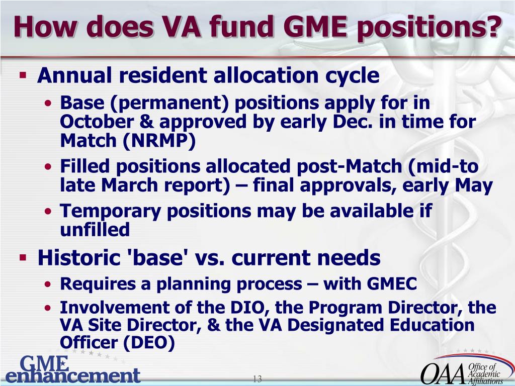 PPT - VA Funding of Graduate Medical Education PowerPoint Presentation ...