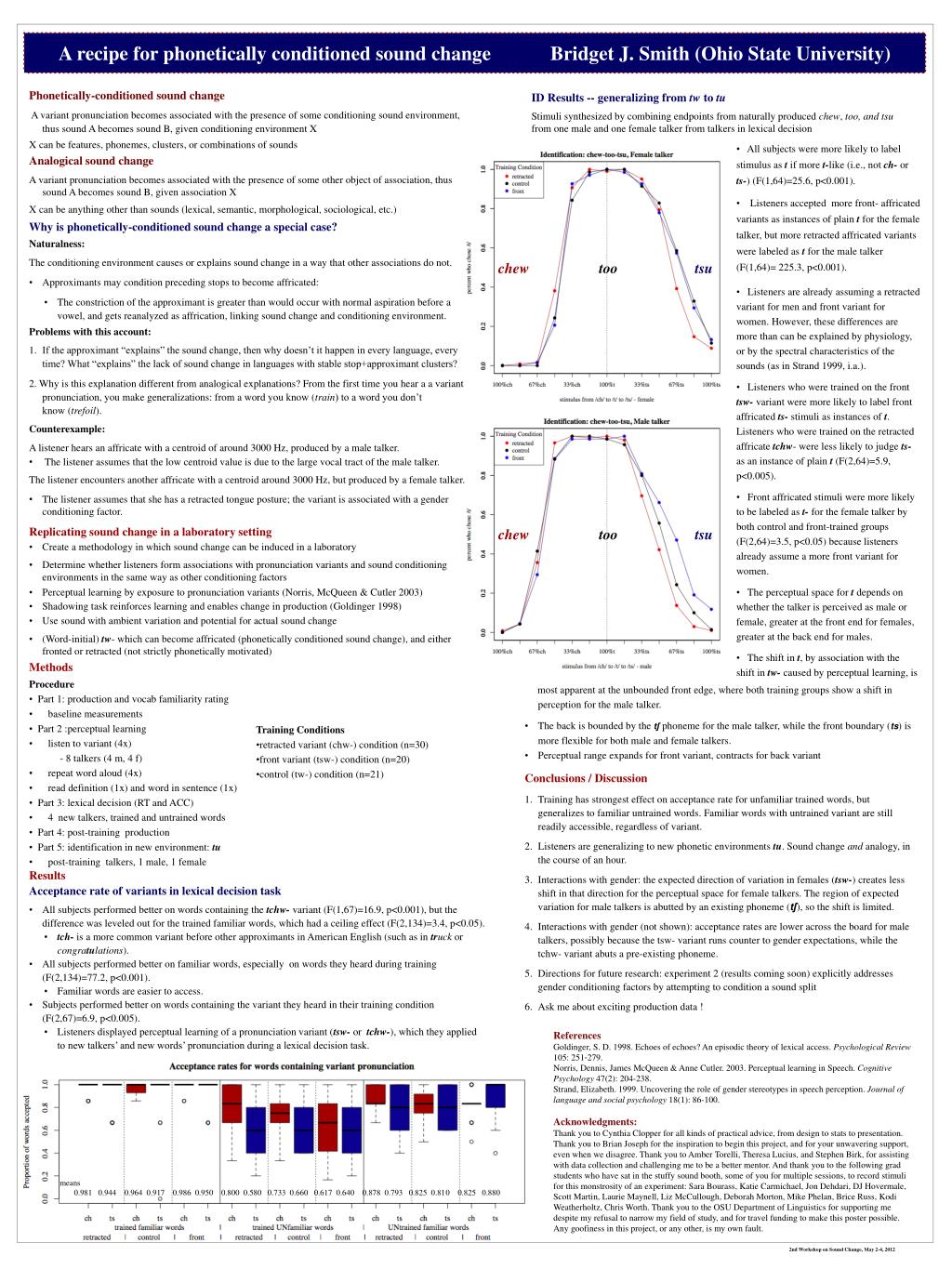 PPT - Unraveling Lexical Sound Change: Experimental Analysis PowerPoint ...