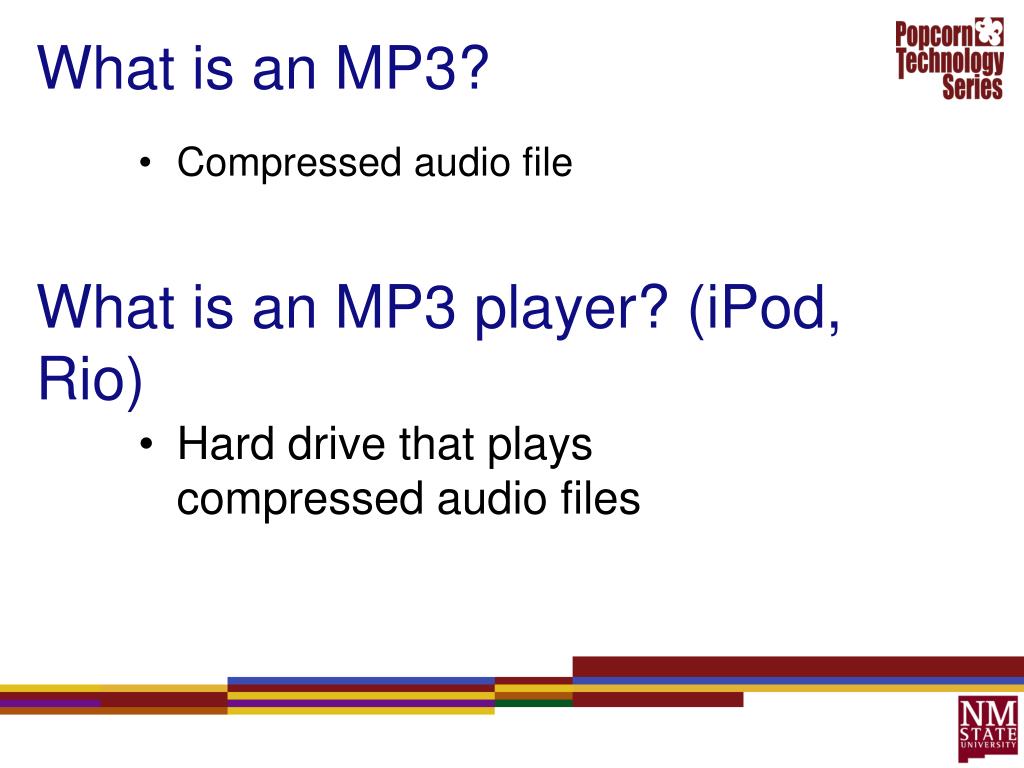 PPT - Digital Music, MP3 Players, iTunes & All the Stuff That’s Fun to ...