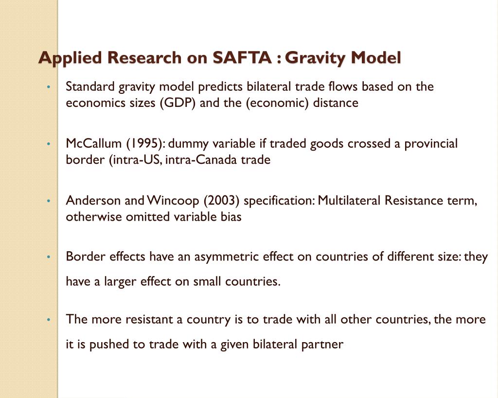 PPT - South Asian Free Trade Agreement (SAFTA): Issues and Implications ...