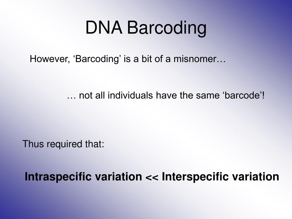 PPT - Ten species in one: DNA barcoding reveals cryptic species in the ...