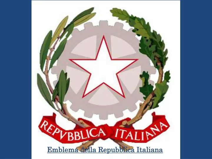 PPT - Emblema della Repubblica Italiana PowerPoint Presentation, free ...