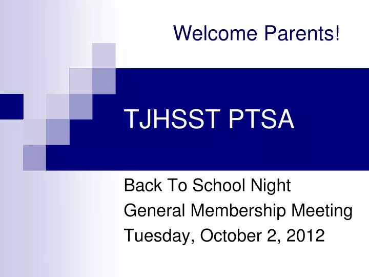 PPT - TJHSST PTSA PowerPoint Presentation, free download - ID:1737114
