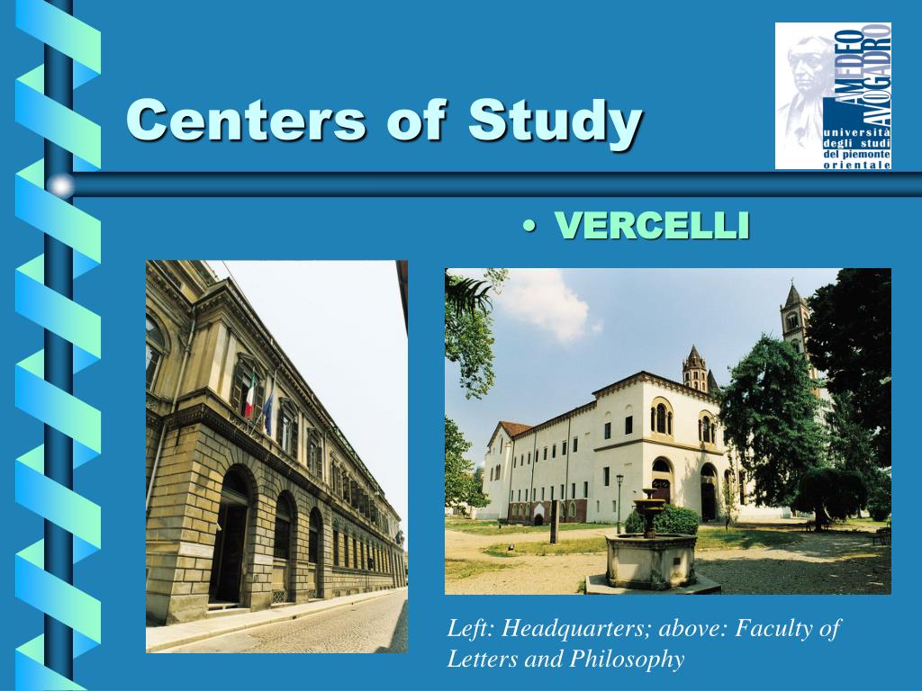 PPT - Università degli Studi del Piemonte Orientale “Amedeo Avogadro ...