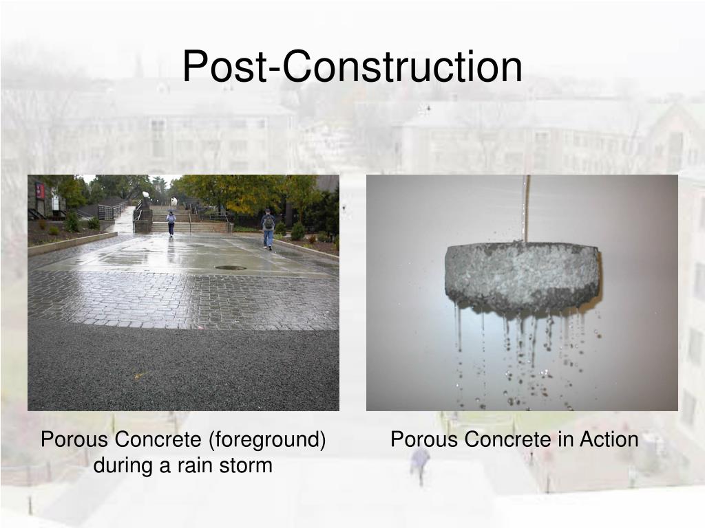 PPT - Hydrologic Evaluation of Porous Concrete as a BMP PowerPoint ...