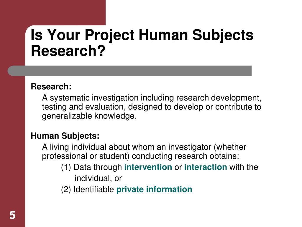 PPT - Student Human Research Education Session PowerPoint Presentation ...