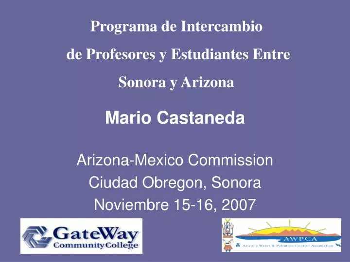 PPT - Mario Castaneda PowerPoint Presentation, free download - ID:1738059