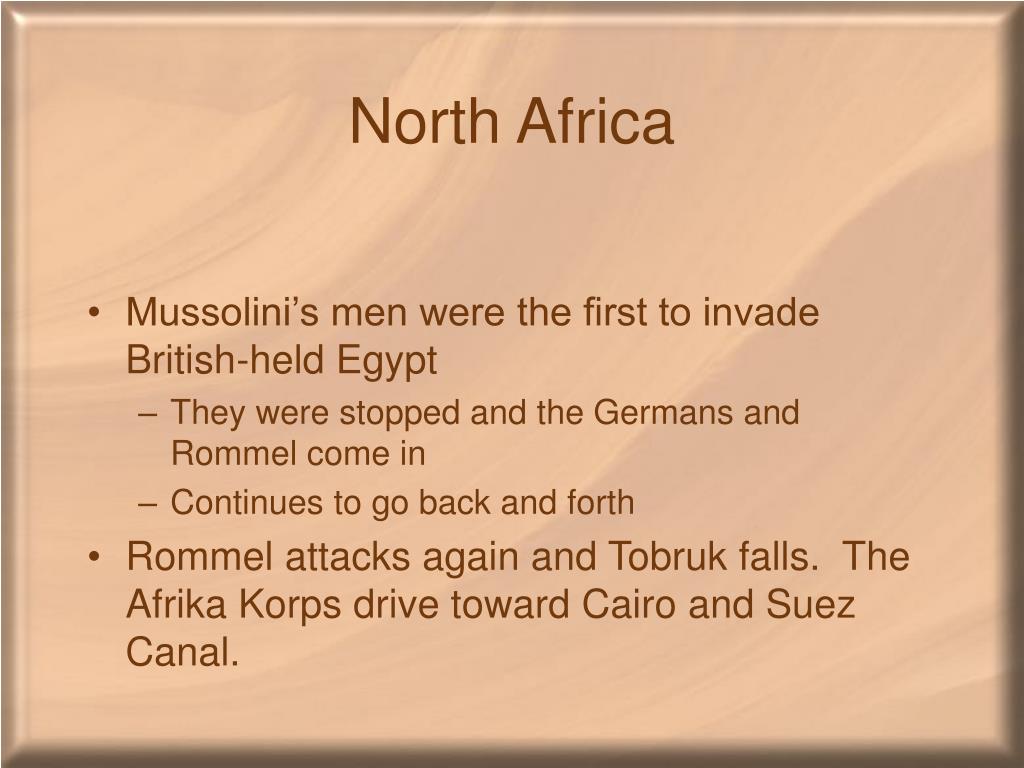 PPT - North Africa: Hitler’s First Defeat PowerPoint Presentation, free ...