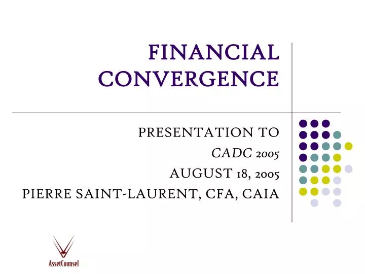 PPT - FINANCIAL CONVERGENCE PowerPoint Presentation, free download - ID ...