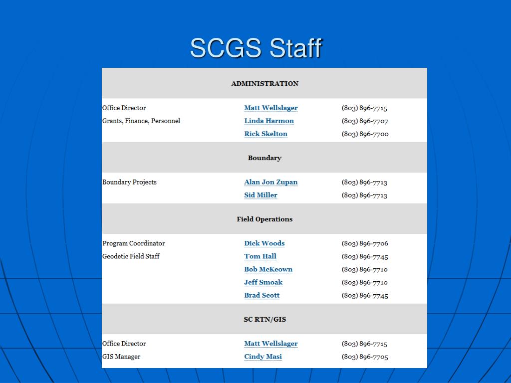 PPT - The South Carolina Geodetic Survey PowerPoint Presentation, free ...