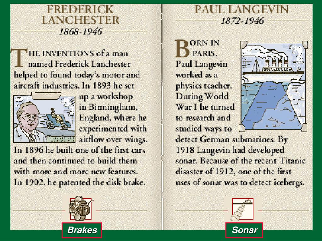 PPT - Frederick Lanchester Paul Langevin Arthur Large George ...